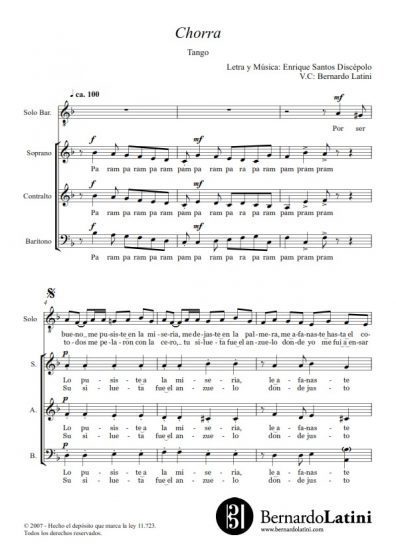 Chorra! - Bernardo Latini